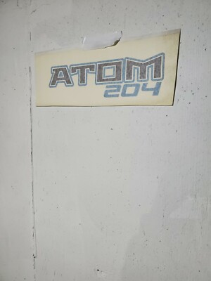 2> ATOM 204 VINYL. DECALS 17" X 4 3/4" COLOR: BLUE/BLACK/WHITE. NEW XX5 ...
