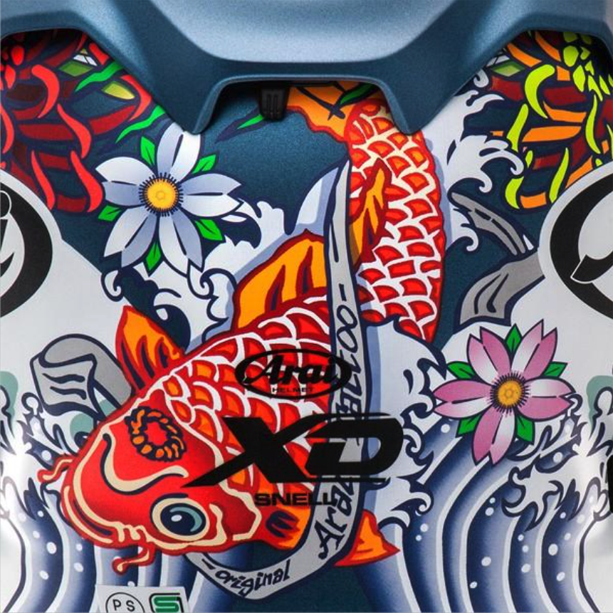 ARAI GENUINE OEM XD ORIENTAL MATT BLUE FULL FACE HELMET (ASIAN FITTING ...