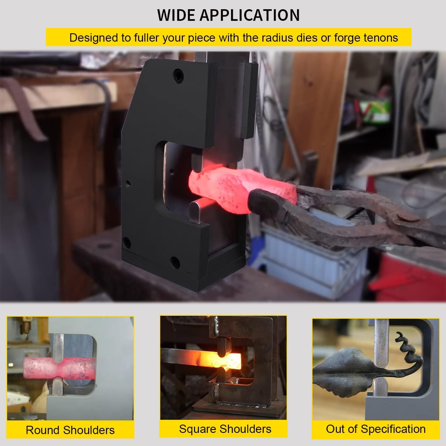 5PCS Blacksmith G2 Guillotine Tool Slash Fullering Tool for Blacksmith ...