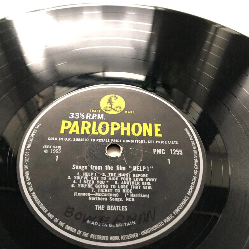 The beatles help 1965 original uk parlophone vinyl lp pmc 1255 | eBay