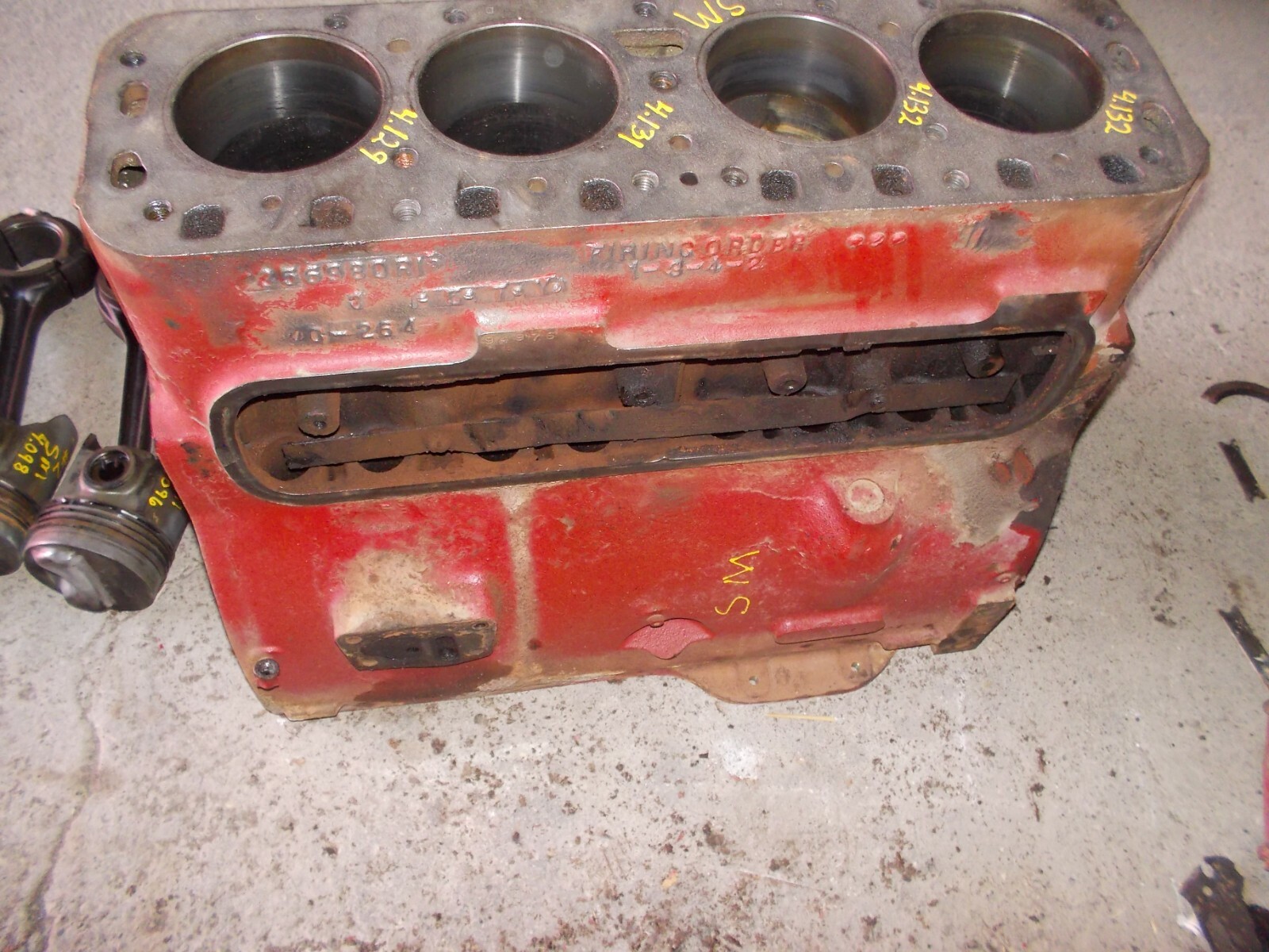 Farmall SM Super M IH tractor engine motor C264 block & more power ...