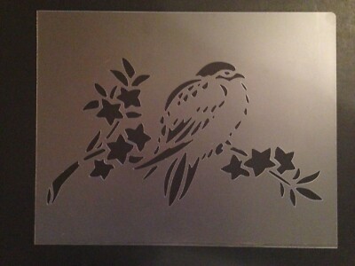 Bird #1 Stencil 10mm or 7mm Thick, Birds, Flowers, Flying, Robin ...