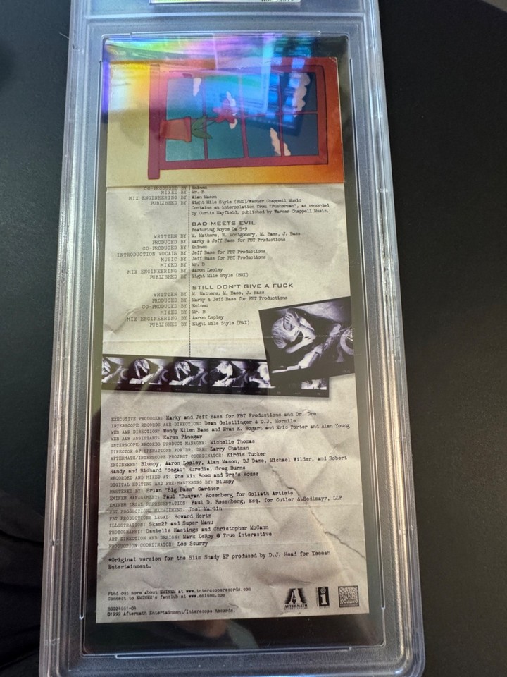 Eminem ~ Signed Autographed Slim Shady LP Cassette Cover ~ PSA DNA ...