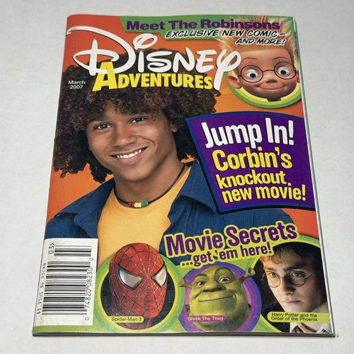 Disney Adventures Magazine March 2007 Corbin Bleu Harry Potter Shrek ...