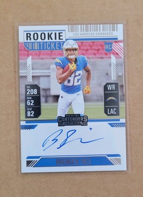 Brenden Rice 2024 Panini Contenders Rookie Ticket RPS Signed On-Card ...