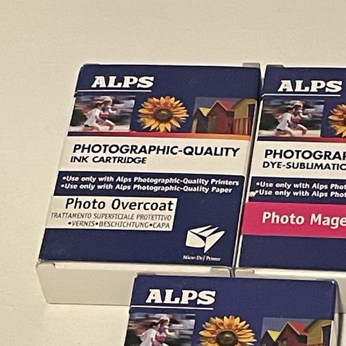 Alps MD Printer Ink Cartridge - Dye-Sub Photo 3 Pack Cyan Magenta ...