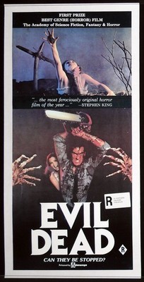 THE EVIL DEAD Original LINEN BACKED Daybill Movie Poster Sam Raimi ...