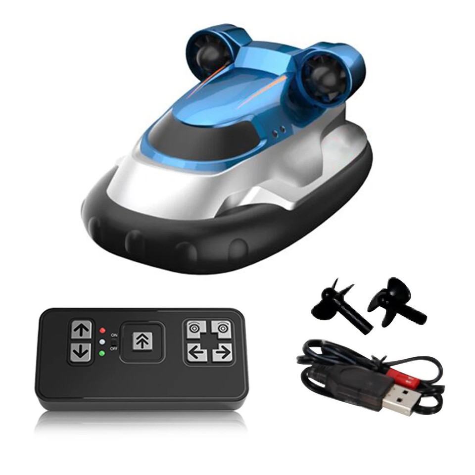 Mini RC Boats 2.4GHz hovercraft High Speed Electric Ship Water Model ...