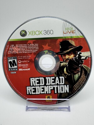 Red Dead Redemption (Microsoft Xbox 360, 2010) Black Label DIsc Only ...