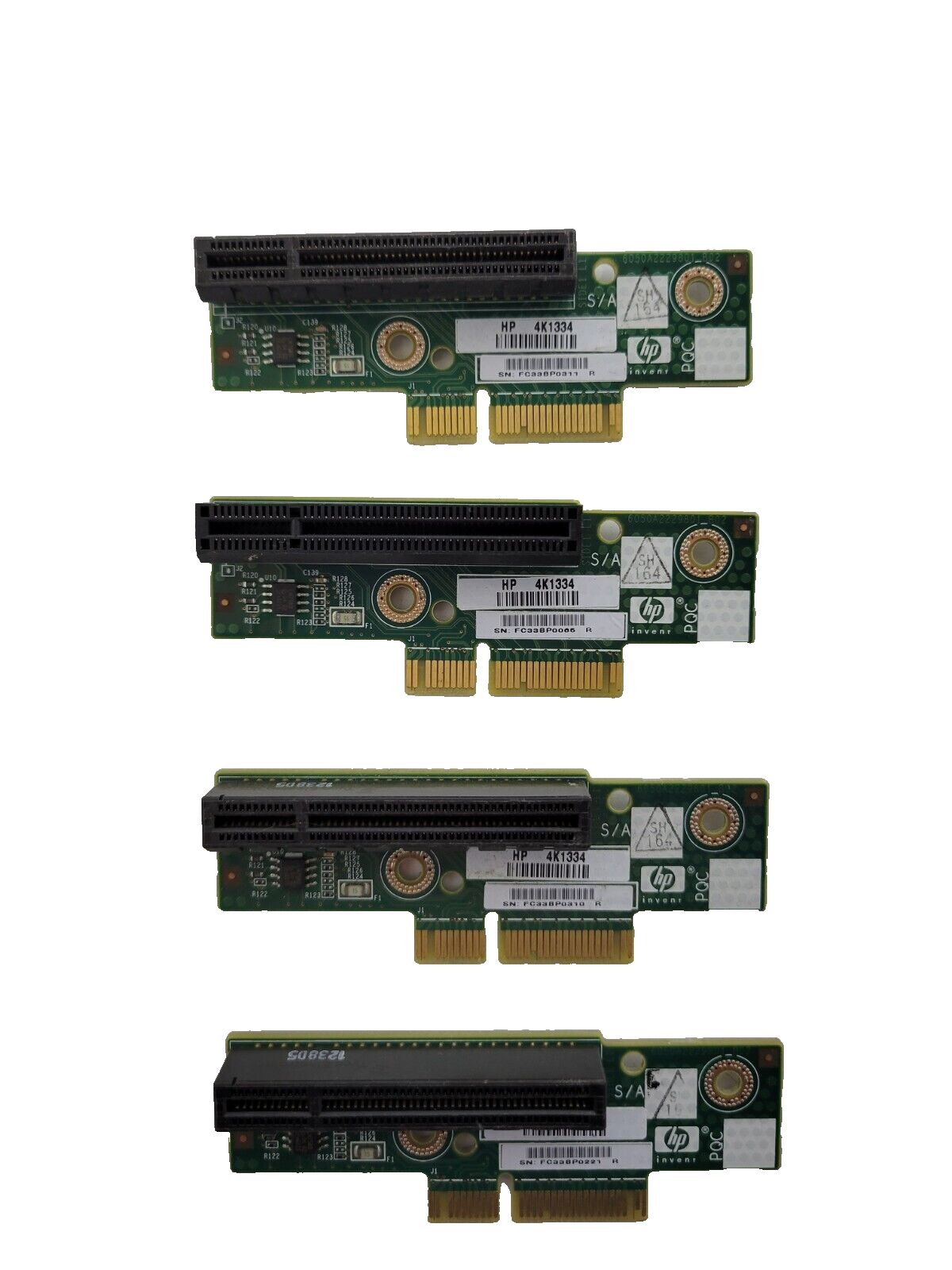 Lot 4 HP Proliant DL160 G6 PCI-E x4 LP Riser Board Card 539372-001 / ...