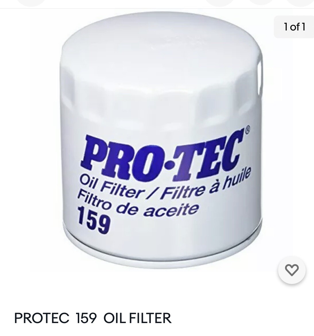PRO-TEC 159 - cross reference oil filters | oilfilter-crossreference.com
