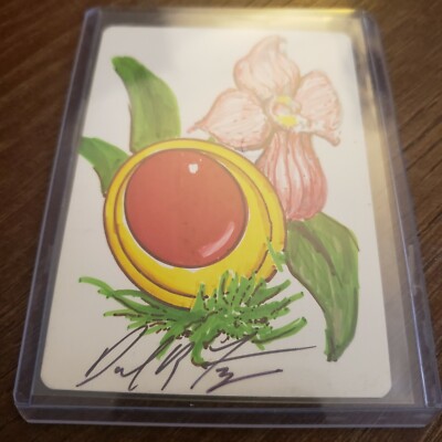 MTG MOX RUBY Sketch Dan Frazier Alter Autograph Signed ART Proof FLOWER ...