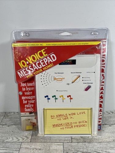 IQ Voice Messagepad (Vintage 1995 NEW Old Stock) Model 7300 Magnetized ...