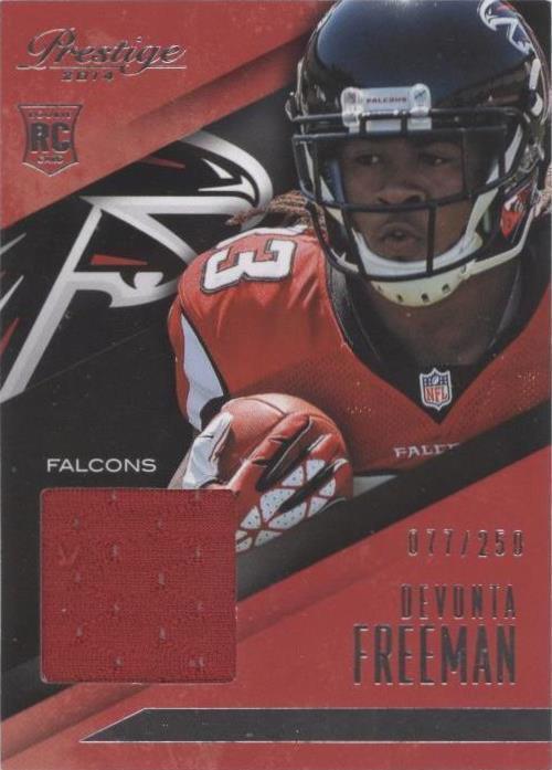 2014 Panini Prestige - Rookie Jumbo Jerseys Devonta Freeman #DF /250 (MEM, RC) for sale online ...