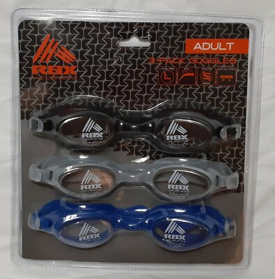 3-Pack RBX Adult Swimming Goggles | eBay
