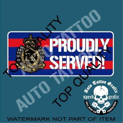 ENGINEER CORPS RAE Proudly Served Decal Sticker Patriotic Australia ...