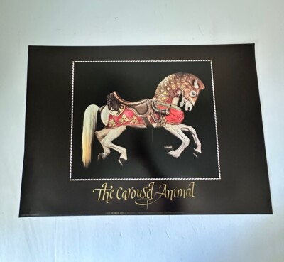 vintage The Carousel Animal 1983 Tobin Fraley poster art horse | eBay