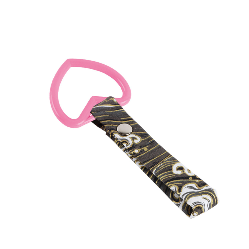 Car Accs JDM Heart Shape TSURIKAWA Pink Ring Green Waves Nylon Handle ...