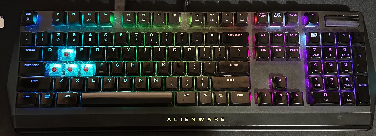 Alienware AW510K BLACK BACKLIT GAMING KEYBOARD KEYCAPS KEYS (AW510K) | eBay