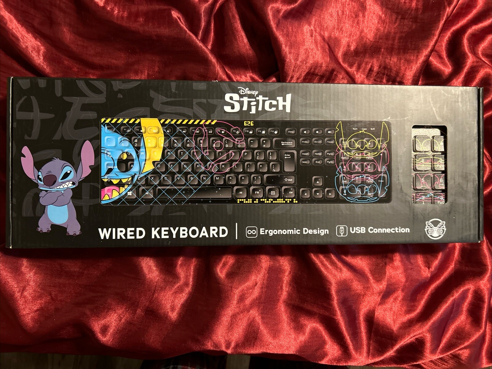 Culturefly Disney Stitch Wired Keyboard-Brand New! Fast Shipping! Hard ...