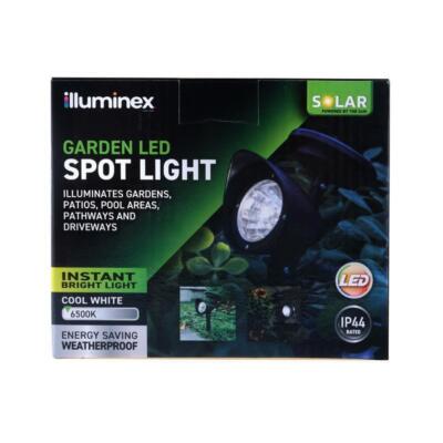 Illuminex Plastic Solar Spot Light 8.5cm x 13cmx31cm | eBay Australia