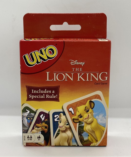 UNO Disney The Lion King Themed Card Game for 2-10 Players Ages 7y for ...