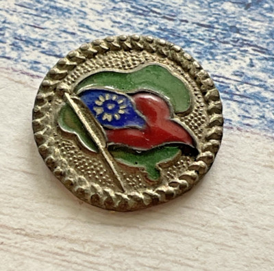 RARE pre 1948 Nationalist Republic China Service Flag Pin KMT ...