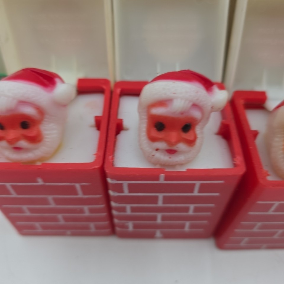Vtg Christmas Santa In Chimney Pop Up Toy DISPLAY Box #7003 Fun World ...