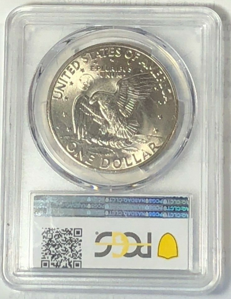 1971-D Eisenhower Dollar Friendly Eagle PCGS MS65 QA FS-901 Type 1 Rev ...