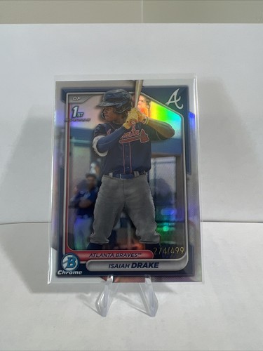 Isaiah Drake 2024 Bowman Chrome 1st Refractor /499 Braves | eBay