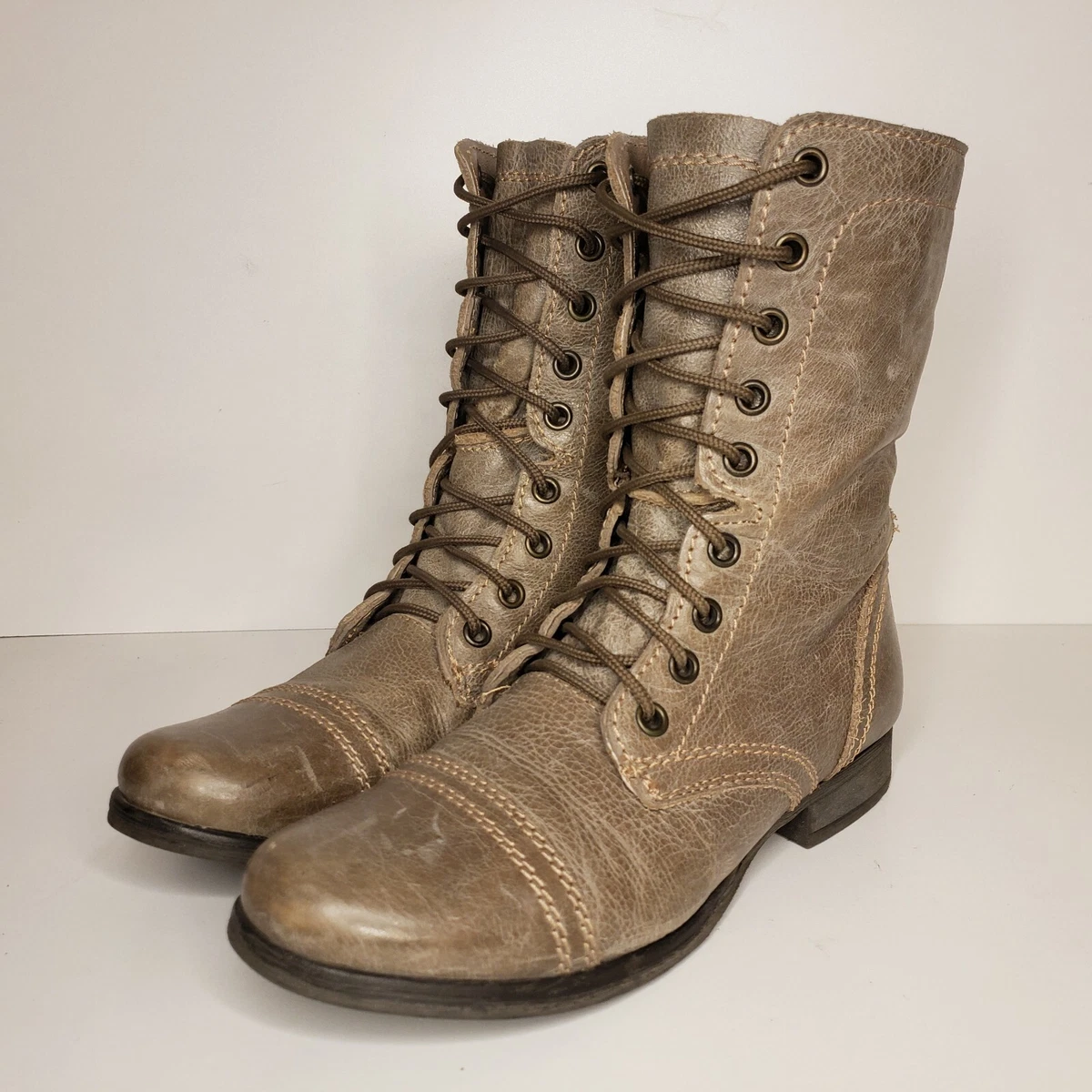 Steve Madden Troopa Boots Stone