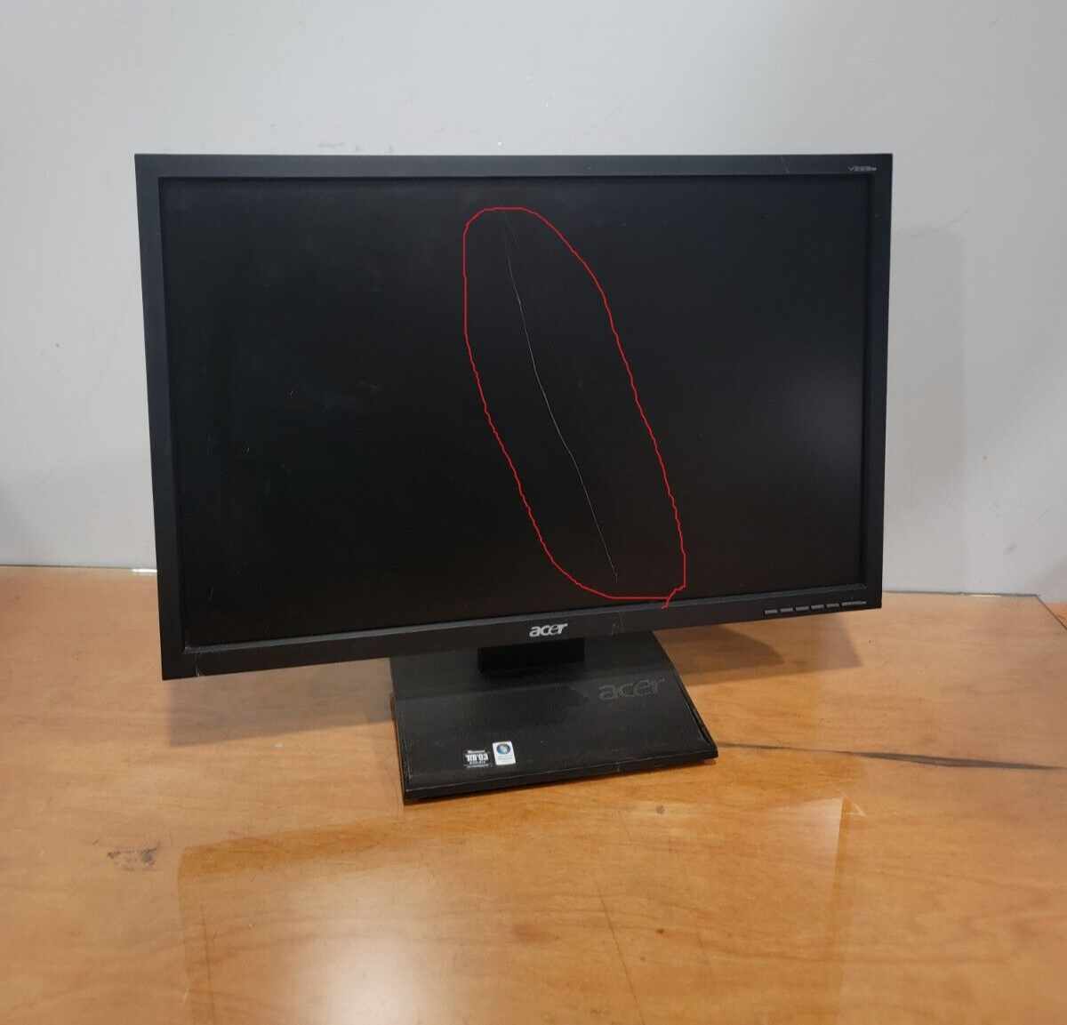 Acer V223W 22" Widescreen 1680x1050 TFT LCD Monitor With Cables 1a4 for ...