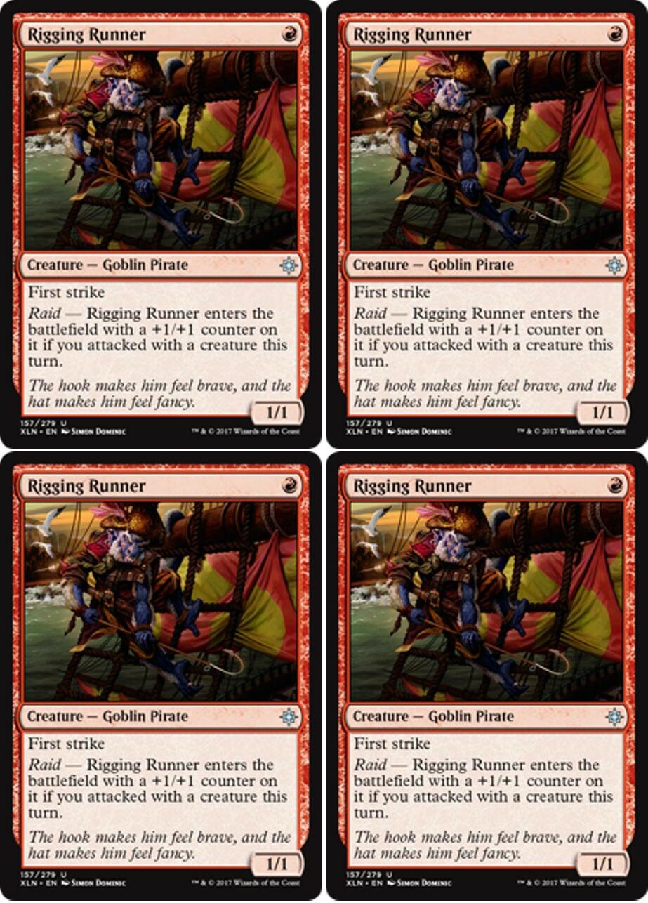 MTG - 4x RIGGING RUNNER - Ixalan (U) | eBay