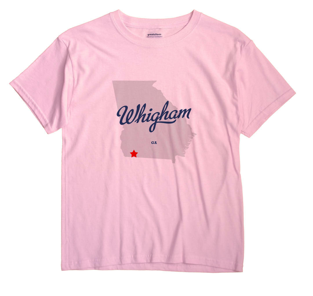 Whigham Georgia GA T-Shirt MAP | eBay