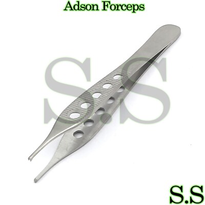 ADSON MICRO PLASTIC SURGERY FORCEPS 1x2 INSTRUMENTS W/ FENESTRATED ...