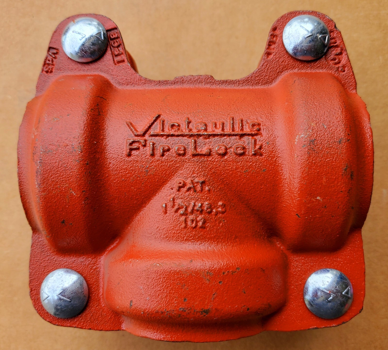 [NEW]- Victaulic Fire Lock Tee 1 1.5-48.3 #102-(Orange) | eBay