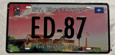 LICENSE PLATE ST. EUSTATIUS ED 87 | eBay
