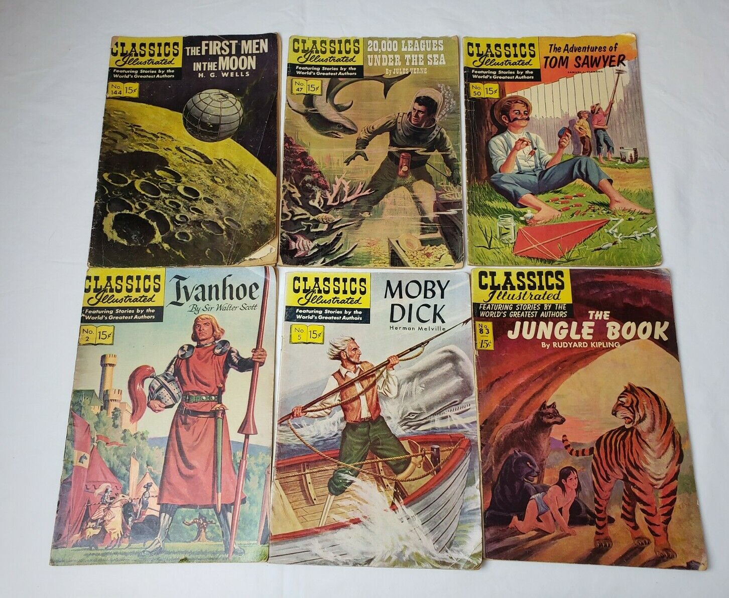 Vintage-Lot of 6-Classics Illustrated Comic Books | eBay