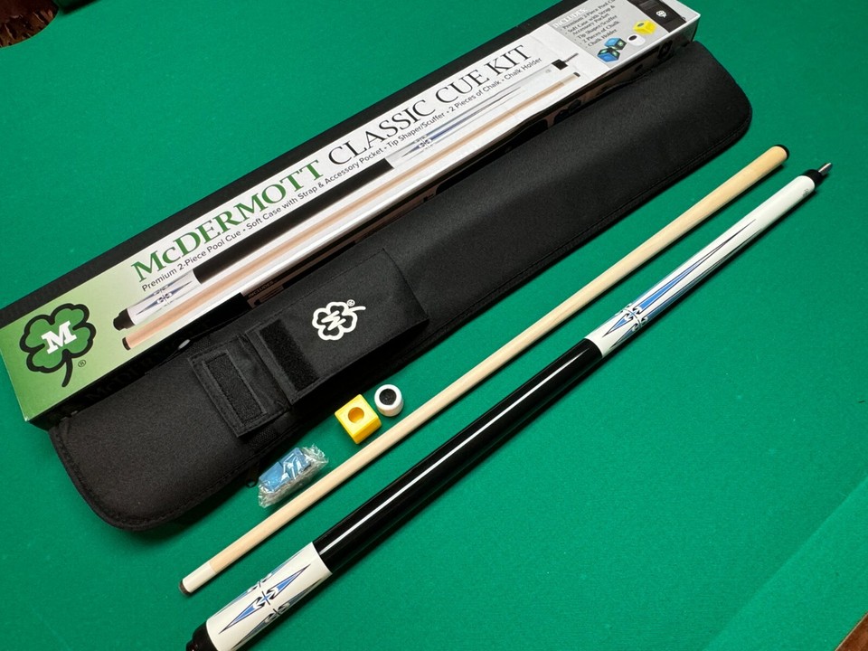 McDermott KIT5 Classic Pool Cue Kit w/Case | eBay