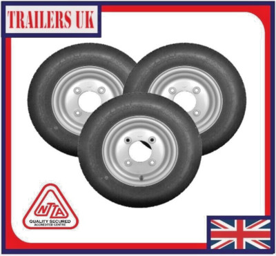 3 x 10" Trailer Wheel & Tyre 145 80 R10, PCD 4/5.5" - FREE DEL | eBay UK