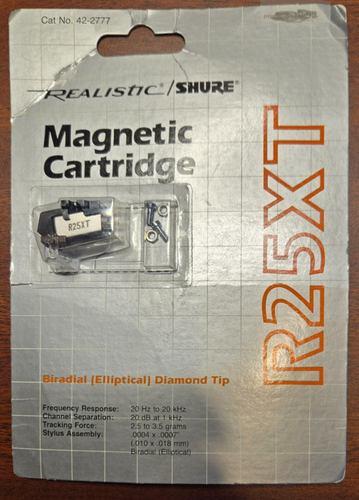 New Realistic/Shure R25XT/3X Phono Turntable Cartridge w/ Shure 3X ...