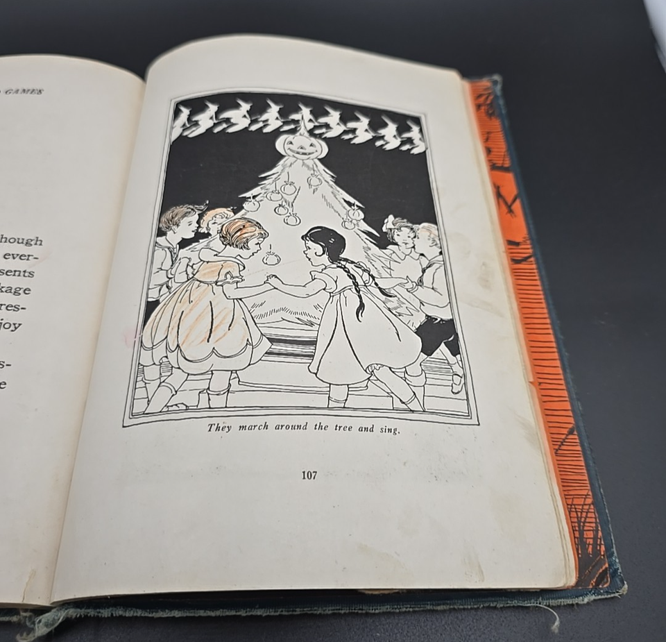 1928 Hallowe'en Tales & Games HC Ethel Owen Illustr. Elenore Mineah ...