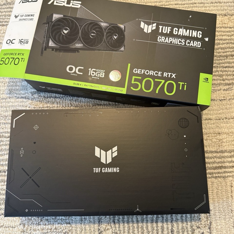 ASUS TUF RTX 5070 Ti OC 16GB Gaming NVIDIA GeForce GPU (Serial Number ...