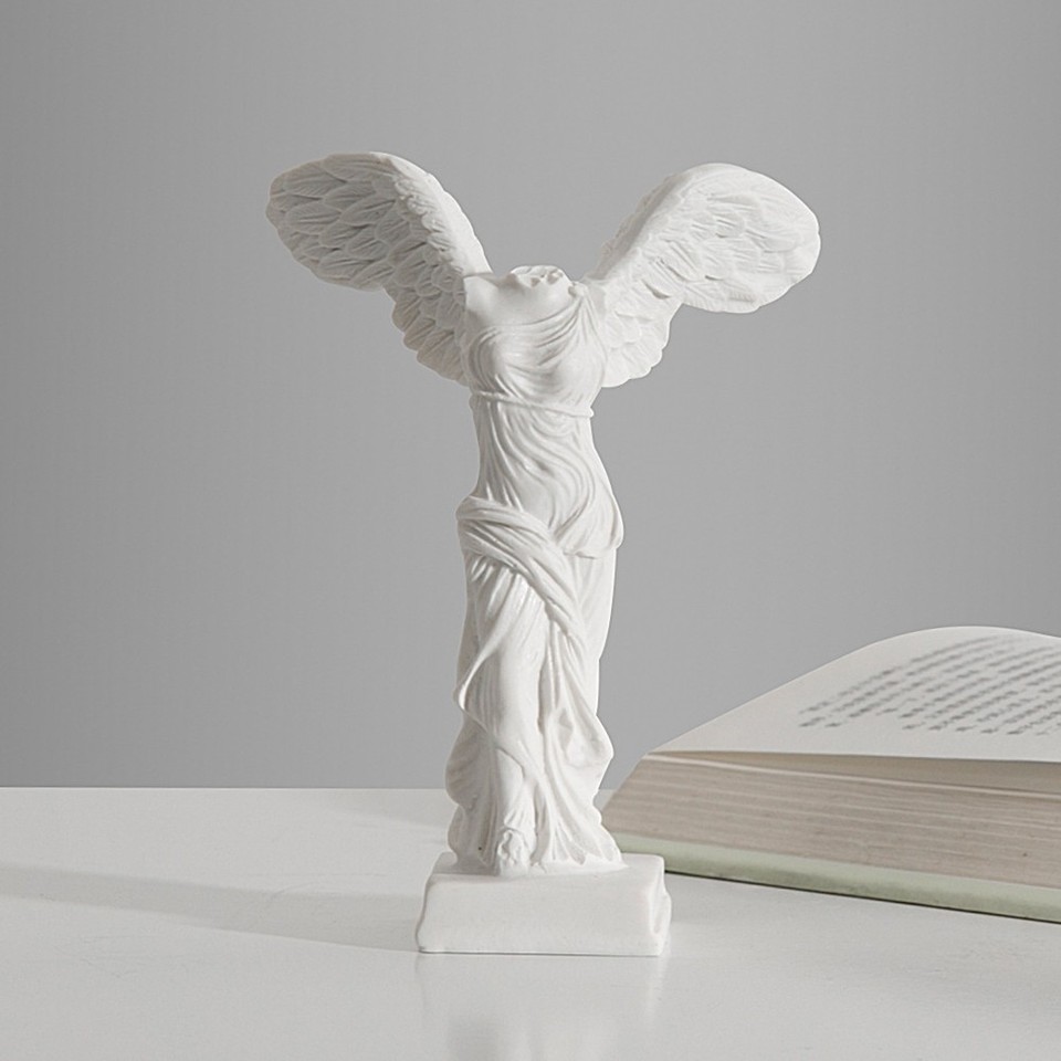 Office Desktop Decor Roman Goddess Figurine Greek Abstract Wing ...