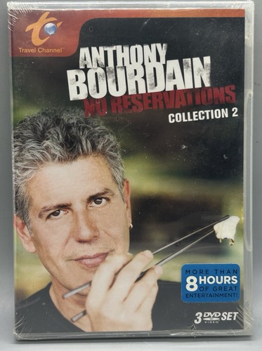 NEW, SEALED Anthony Bourdain: No Reservations - Season 2 (DVD, 2008, 3 ...