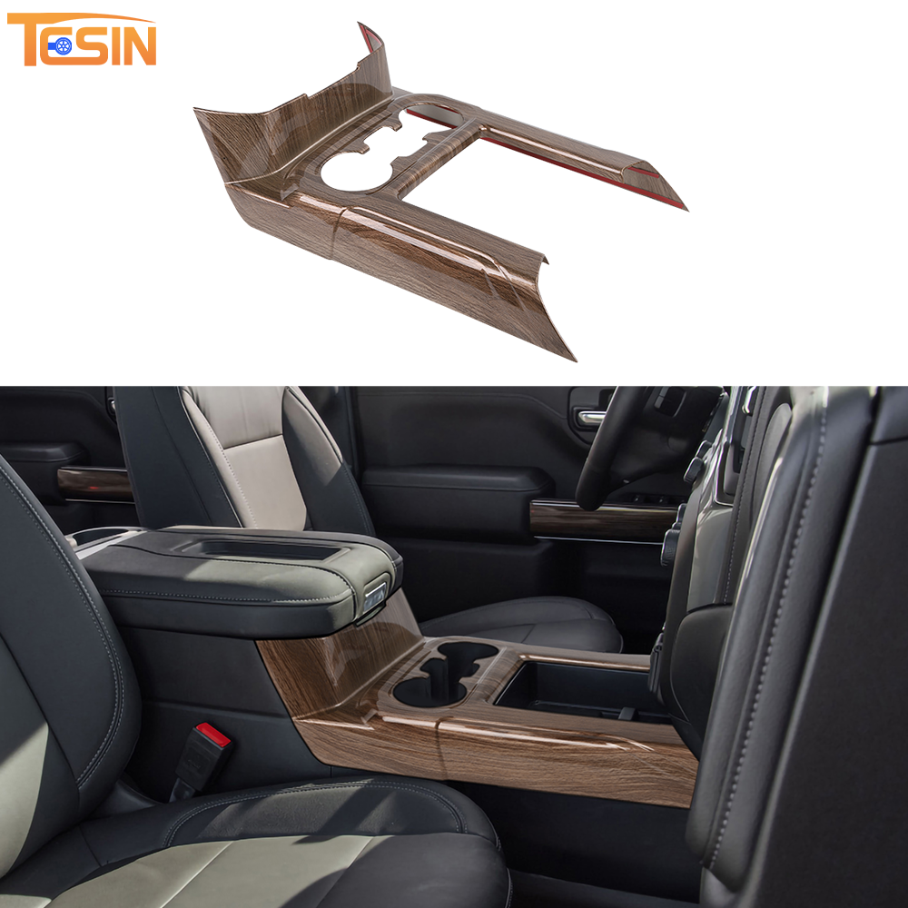 24x Wood Grain Interior Accessories Cover Trim Kit For Chevy Silverado ...
