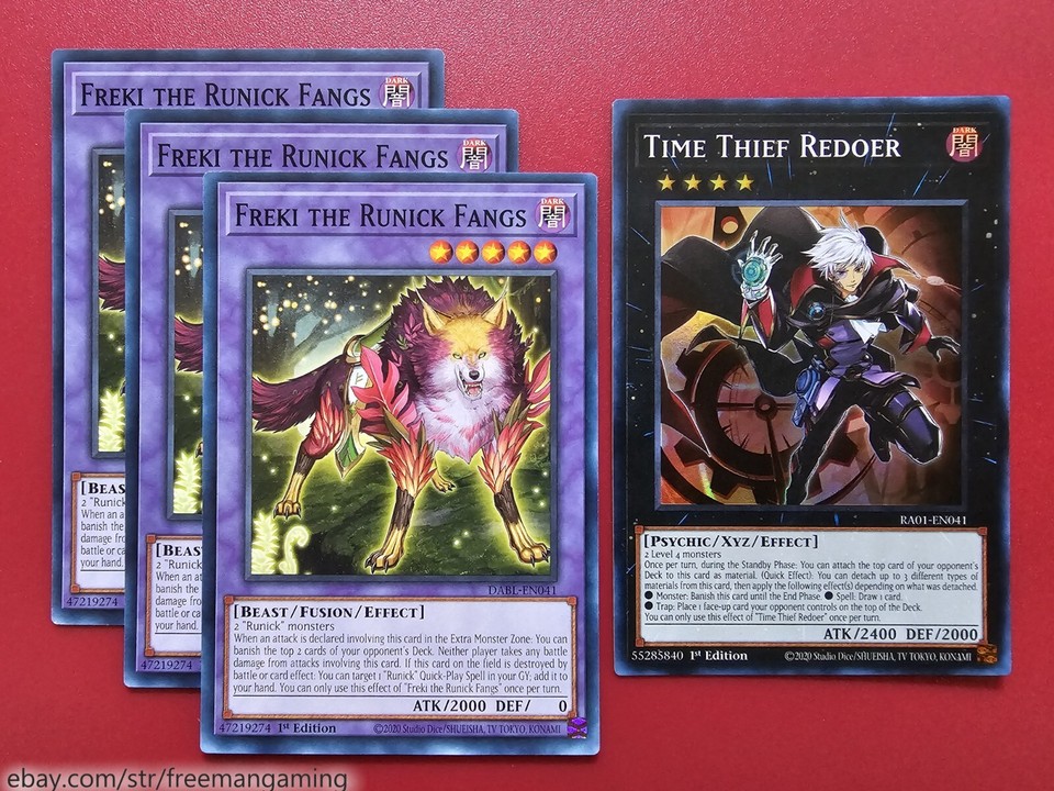 Yugioh Runick Stun Deck 55 Cards Fountain Tip Hugin Destruction ...