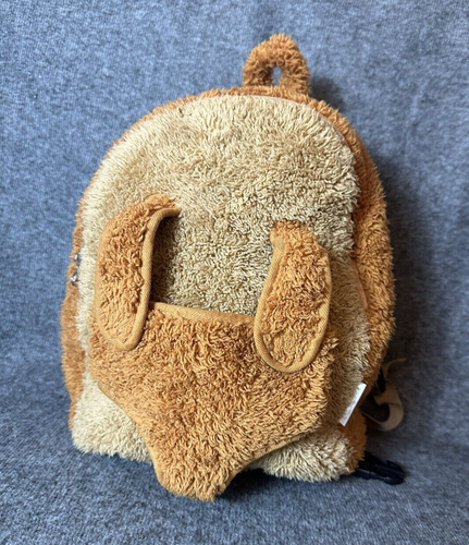 Popatu Backpack Brown Plush Furry Bag Toy Kids Lightweight Adjustable ...