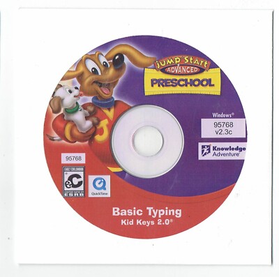 Jump Start Advance Preschool Basic Typing PC Game Knowledge Adventure ...