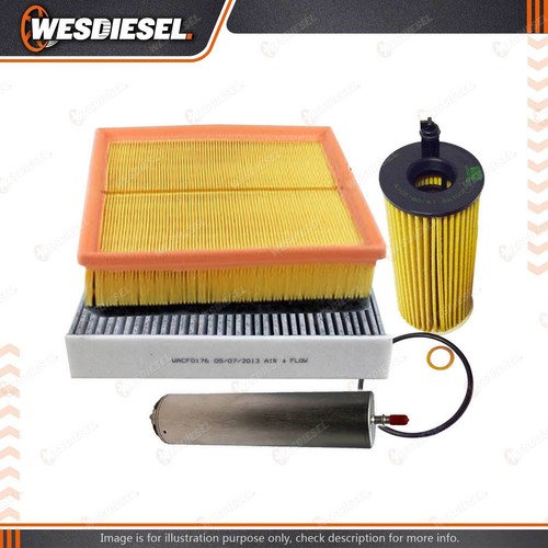 Wesfil Oil Air Fuel Cabin Filter Service Kit for Bmw 118D 318D 320D ...